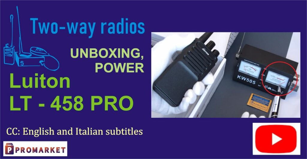 Luiton LT-458-PRO Two-way Walkie Talkie CB PMR446 radio for ...